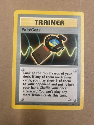 Pokémon TCG Trainer PokeGear Neo Genesis 88/111 Regular Unlimited Rare ...