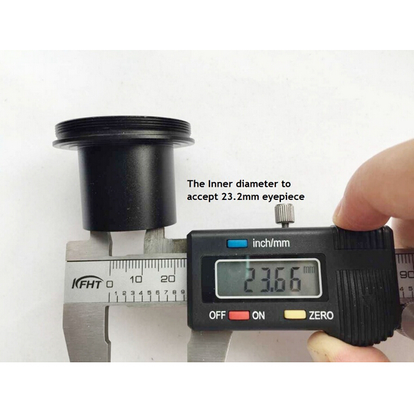 M42 to 30mm to 23.2mm Microscope Adapter Camera Eyepiece Tube w/ C ...