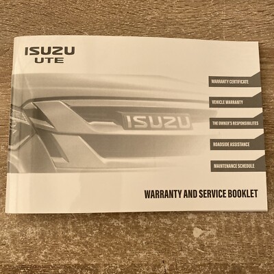 New Blank Isuzu Ute Service Log Book Booklet | eBay Australia