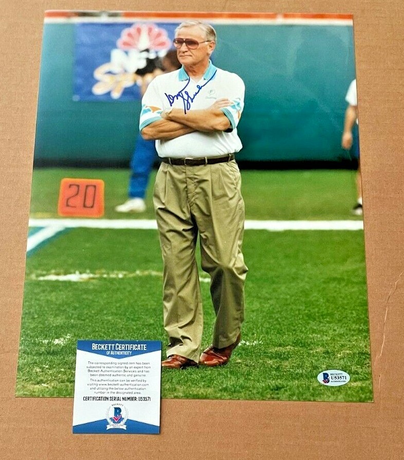 Don Shula Autographed Memorabilia | Signed Photo, Jersey, Collectibles ...