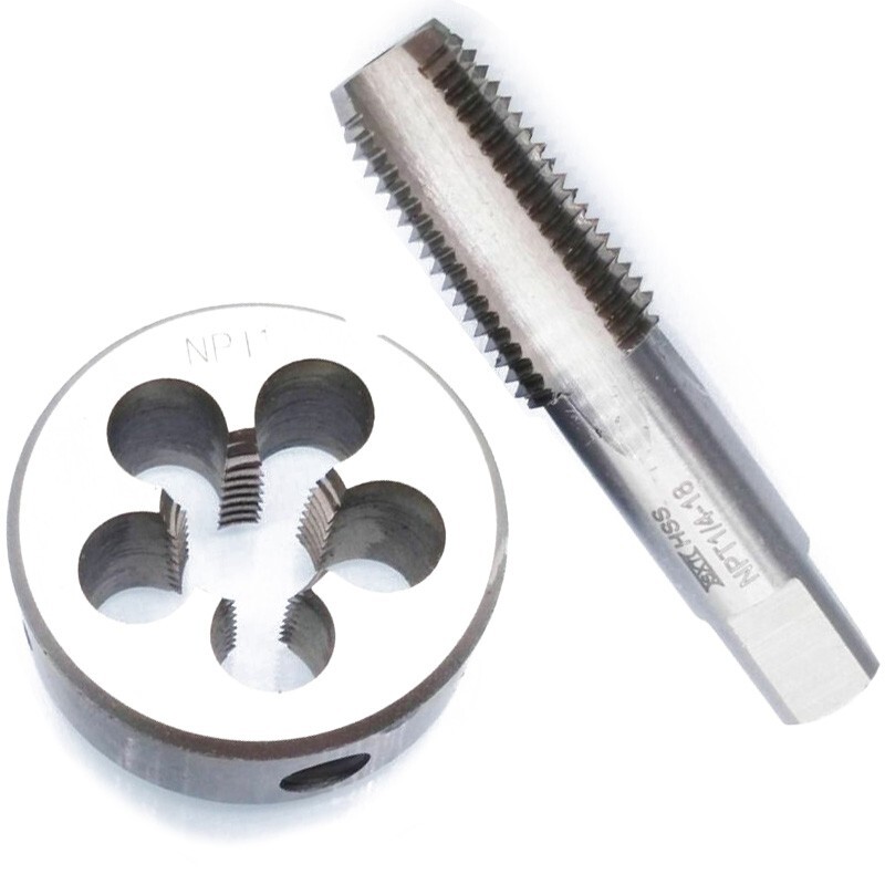 High Speed Steel 1/4-18 NPT Tap Die Mold Metric Thread Right Hand Tools ...