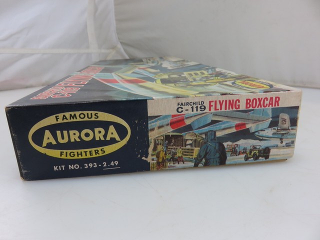 Aurora 1960 Boxed Ww2 Fairchild C-119 Flying Boxcar Model Kit Famous ...