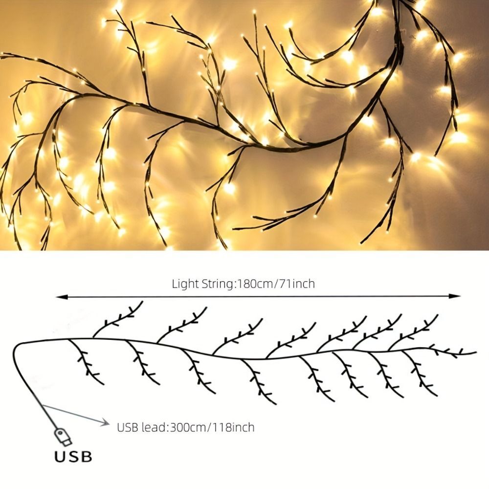 5.9ft Tree String Light 96 LEDs Fairy String Lights Tree Branch Lights ...