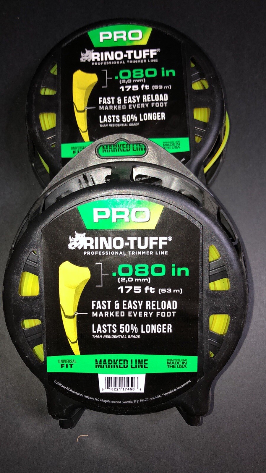 2 PACK - Rino-Tuff Pro Universal Fit .080 in. Marked Trimmer Line 175ft ...