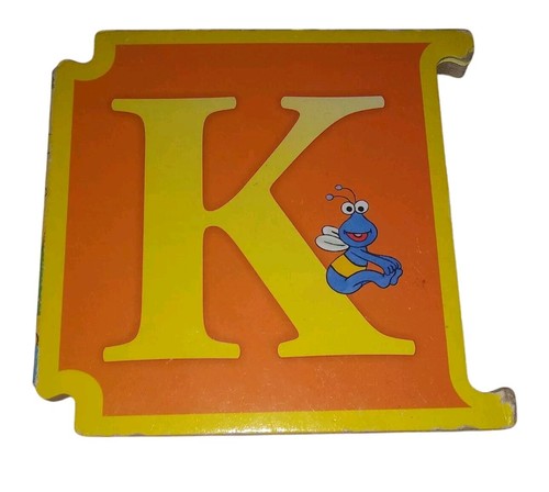 Vintage Sesame Street ABCs Interlocking Alphabet Board Book "K" Board ...