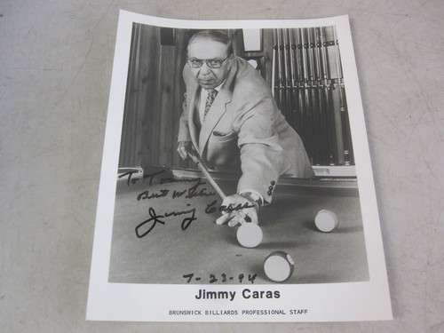 Vintage Jimmy Caras World Champion Professional Pool Player Autographed ...