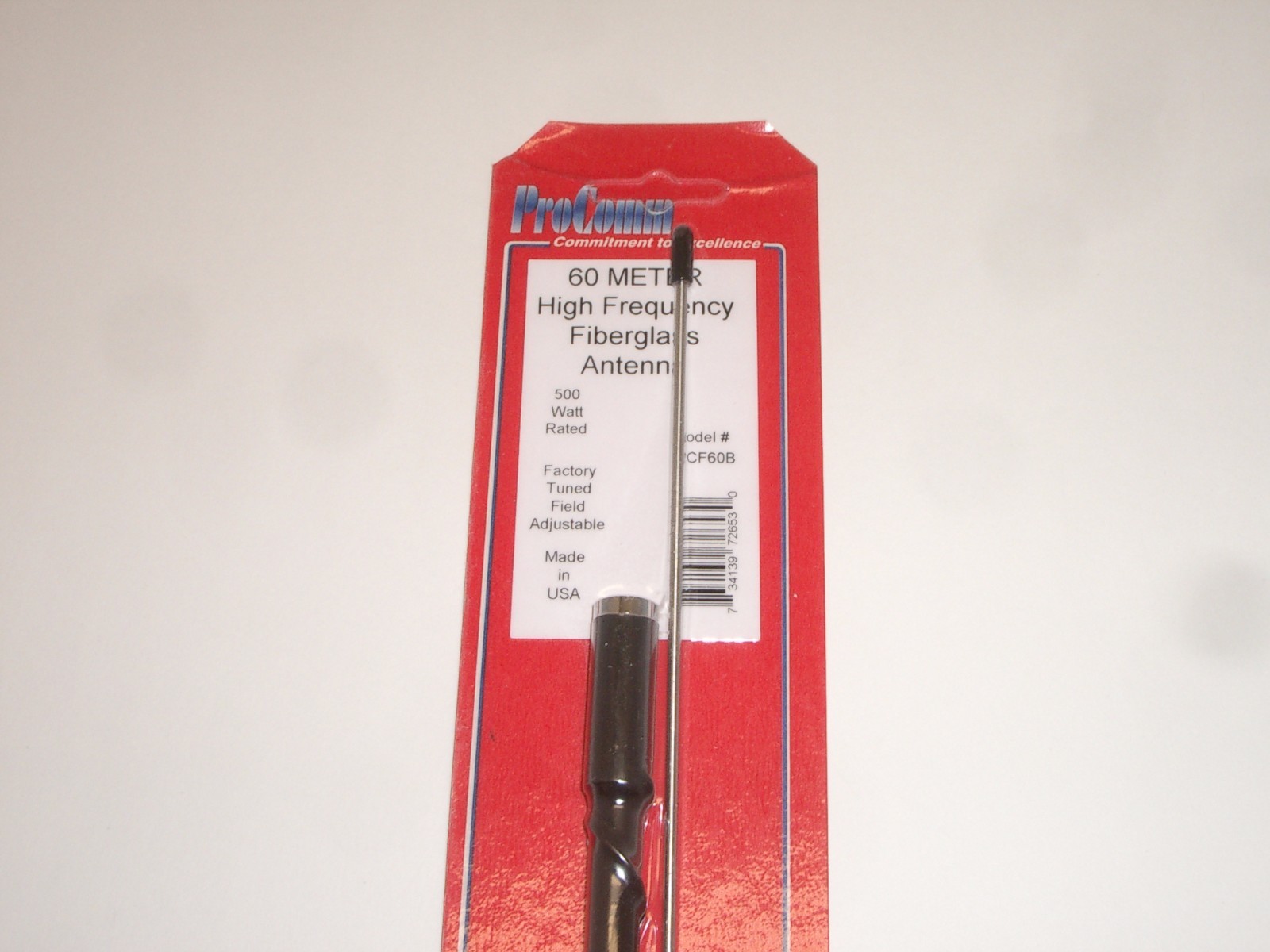PROCOMM PCF60B 60m MONO BAND HAM VERTICAL MOBILE HF ANTENNA HAMSTICK ...