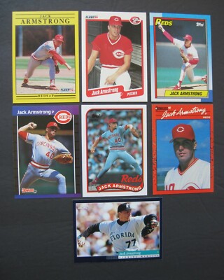 JACK ARMSTRONG Cards 1989 Topps #317 Donruss #493 Rookie +more Reds ...