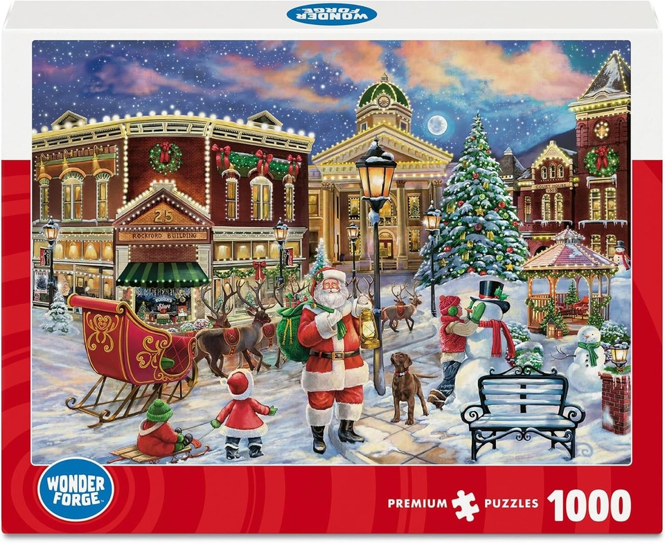 Wonder Forge Christmas Eve 1000 Piece Jigsaw Puzzle for Adults | Unique ...