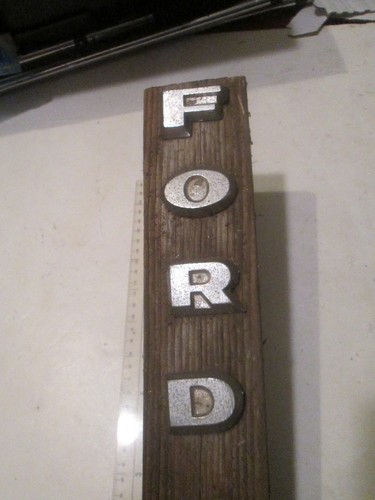Vintage Ford Script 4 Piece Emblem Large FORD Chrome Letters from 60s ...