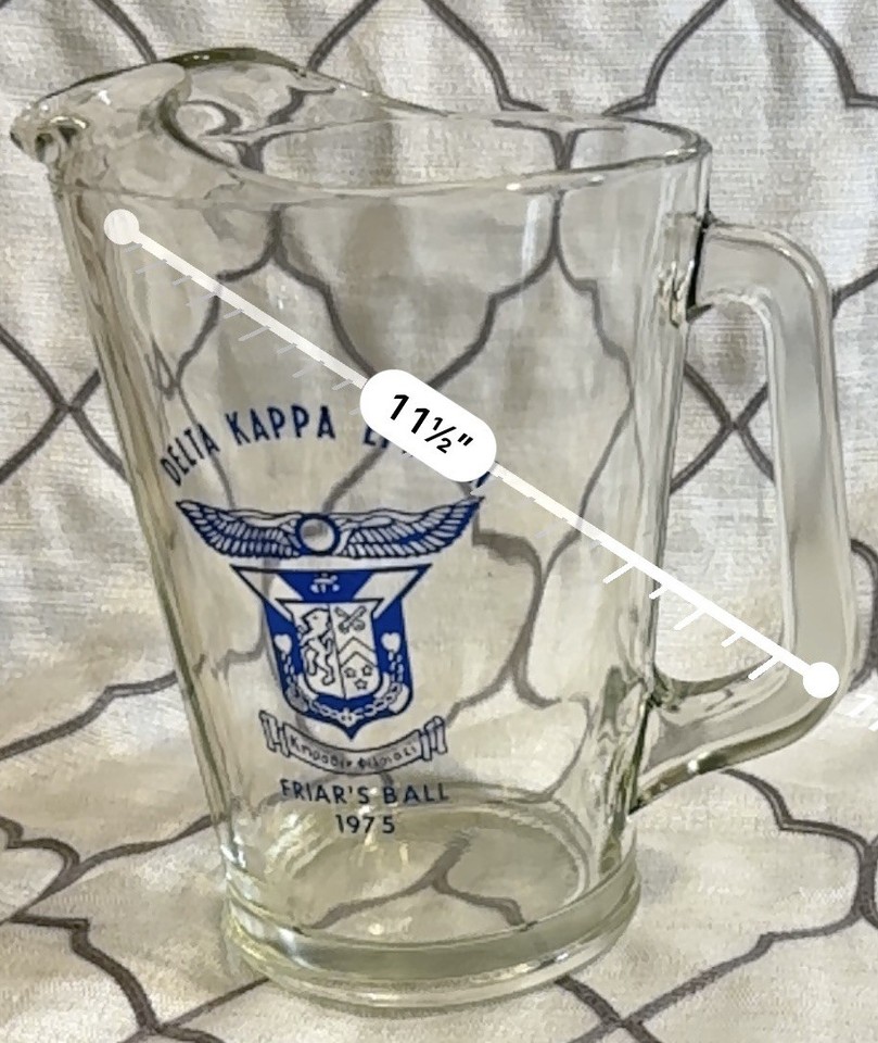 Vintage Delta Kappa Epsilon Friar’s Ball 1975 Glass Beer Pitcher | eBay