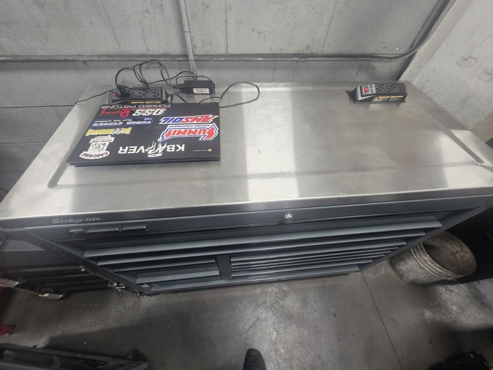 Brand New Snap-On 2 Bay Tool Box, Battleship Gray, With Stainless Power ...