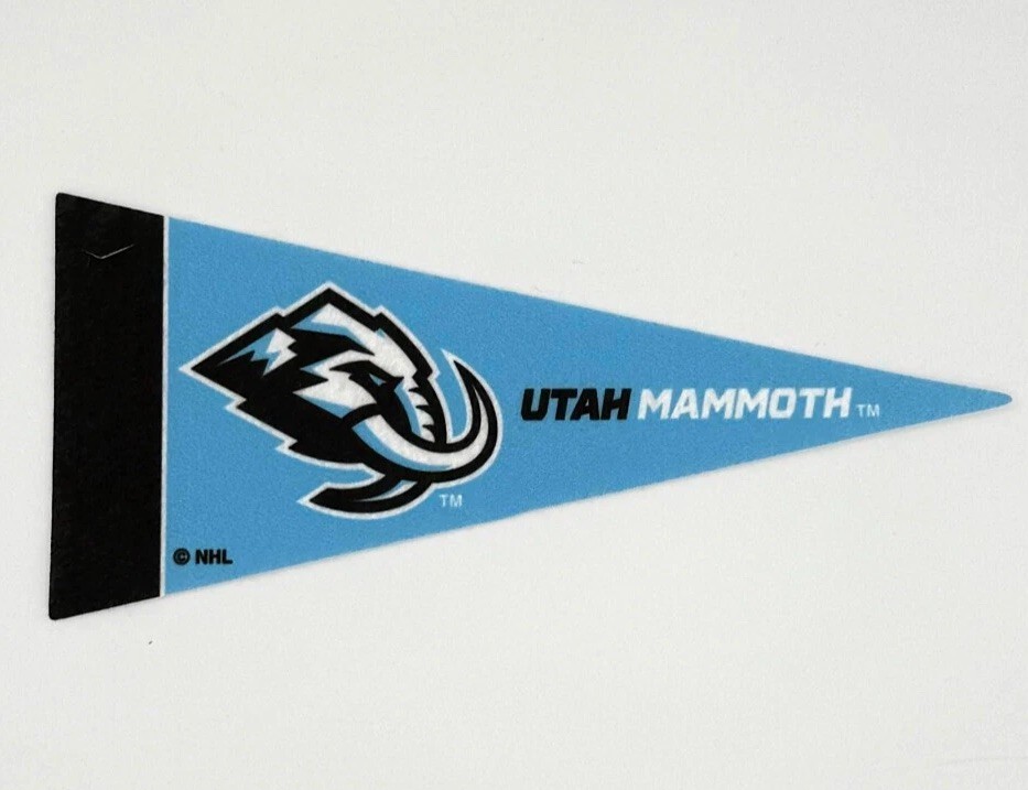 Utah Mammoth NHL Mini Pennant 4”x9" New Felt Flag Hockey Club | eBay