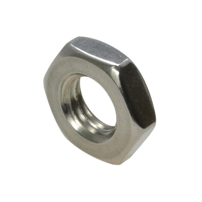 Hex Lock Nut M20 (20mm) Metric Coarse Thin Half Jam Marine Stainless ...