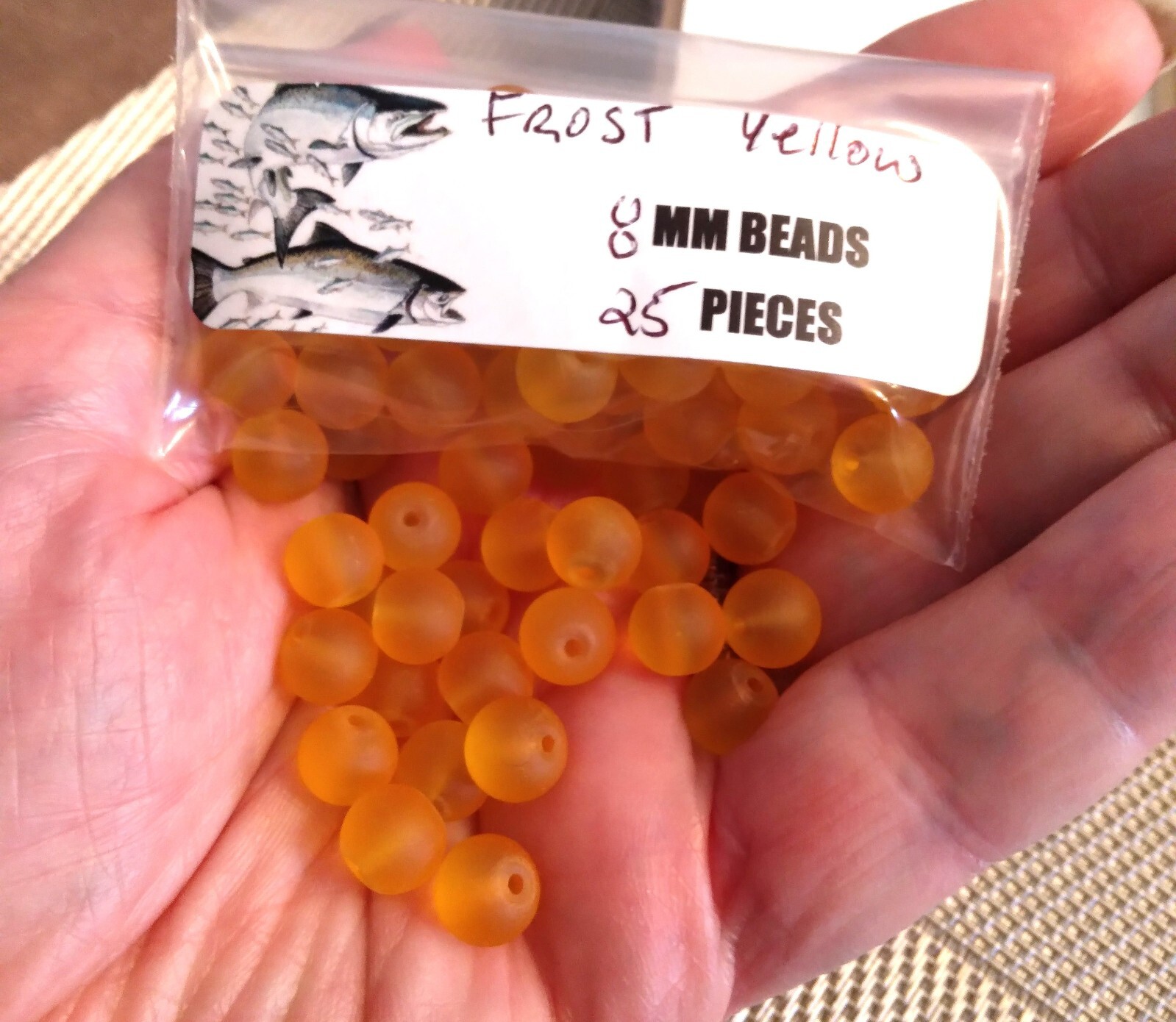 Heavy sinking Fishing Premium Trout/Salmon/Steelhead Beads 8mm 25ct ...