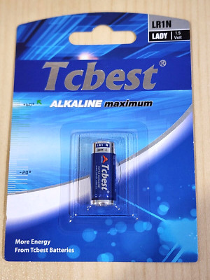 1 x Tcbest E90 N size LR1 batteries 1.5V Alkaline Lady MN9100 AM5 E90 ...