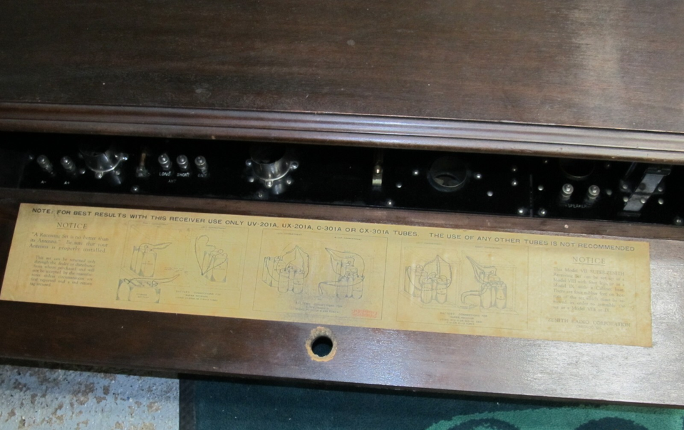 1920`s Model VII Super Zenith Receiver, VERY NICE, PICK UP ONLY IN ...