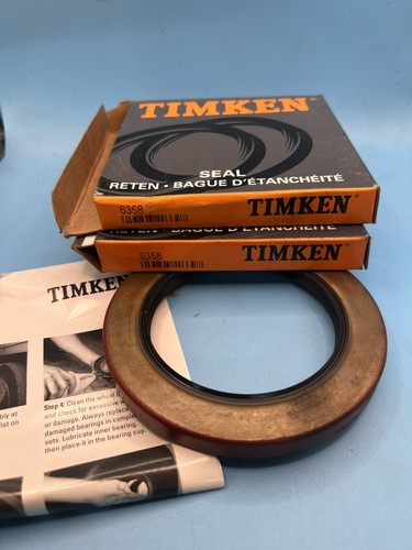 GENUINE NEW Timken Wheel Seal 6358 (2PACK) FREE SHIPPING | eBay