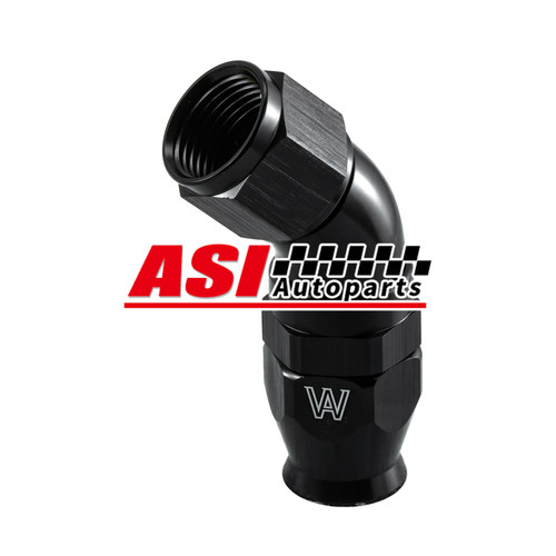 AN10 45 Degree Full Flow PTFE Hose End Fitting 200 Series 10AN 45° | eBay Australia