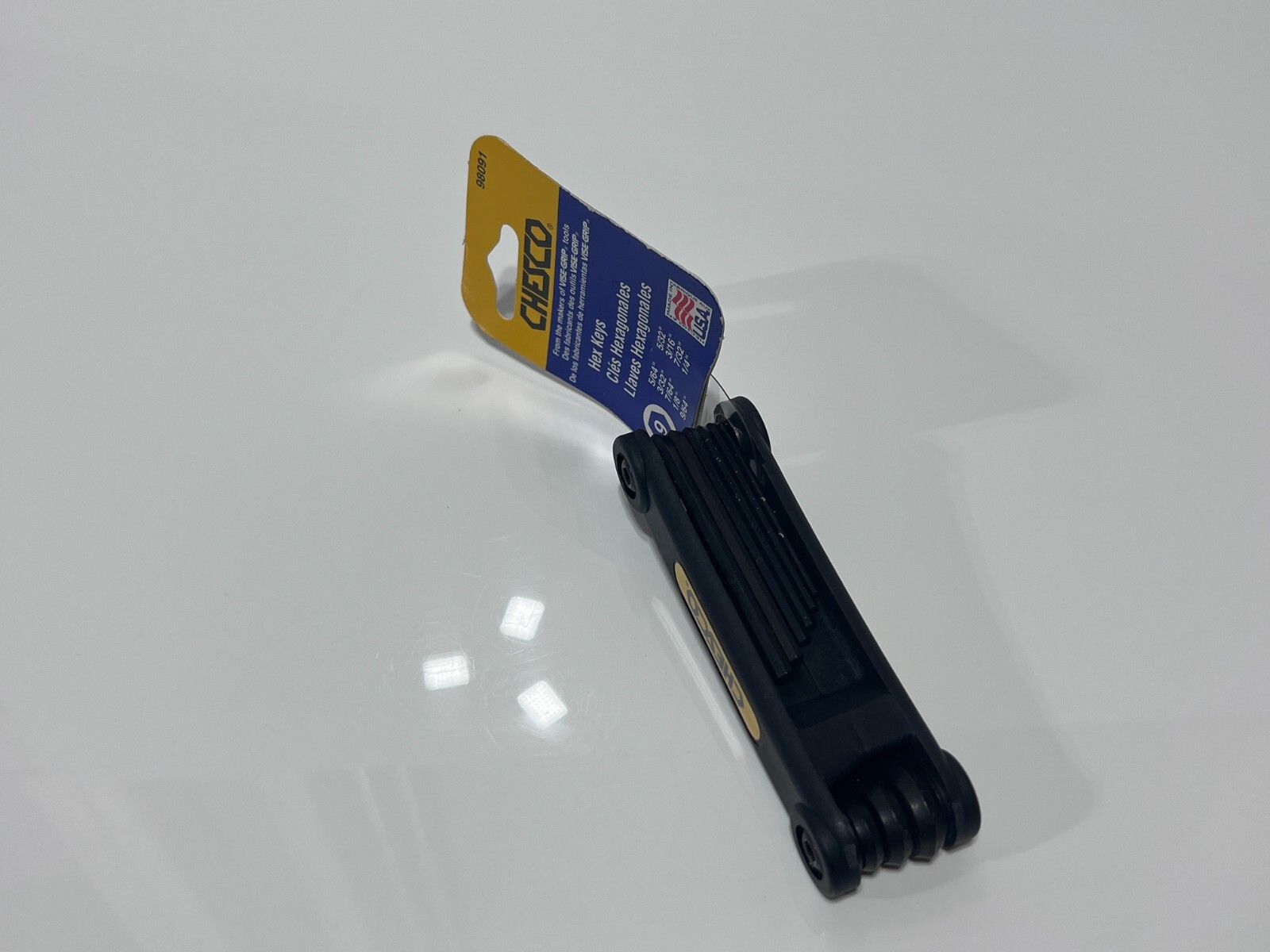 Chesco USA Made (by Vise Grip) 98091 SAE 9pc Hex Key Set | USA | Vise ...