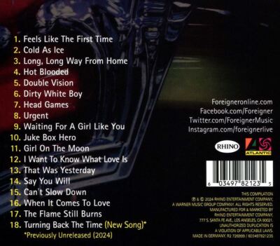 FOREIGNER TURNING BACK THE TIME NEW CD 603497821235| eBay