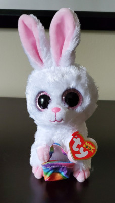 ty SUNDAY the BUNNY RABBIT w/Basket EASTER DAY BEANIE BOO BOOS BABY ...