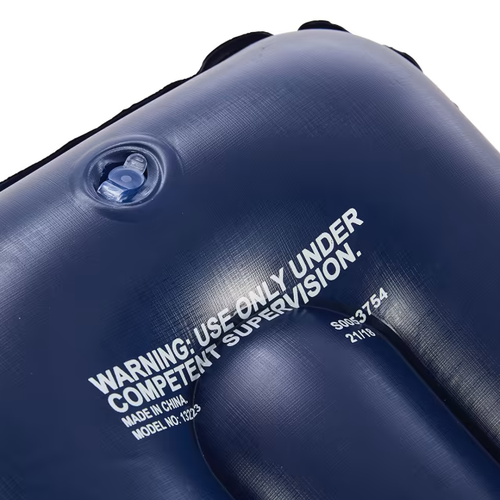 Large 42x26cm Inflatable Flocked Pillow Camping Sleeping Soft Travel ...