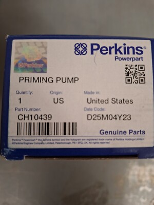 New Genuine OEM Perkins CH10439 Primer Pump (FG WILSON 996-688) | eBay