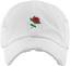 Rose Embroidery Dad Hat Baseball Cap Unconstructed Cotton | eBay