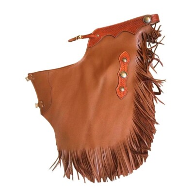 Western Genuine Leather Chinks Horse Riding Ranchers Cowboy Riding Gear ...