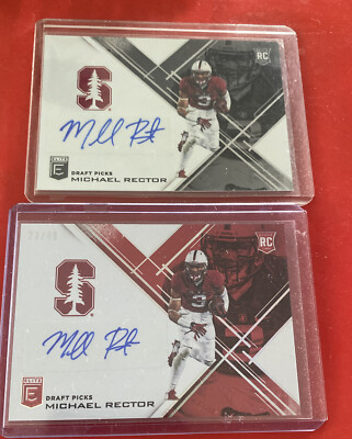 Michael Rector 2017 Donruss Elite Collegiate Auto /49 +Base Auto ...