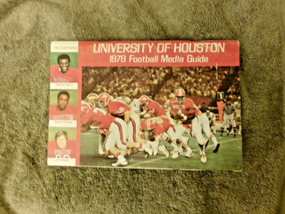 1978 HOUSTON COUGARS FOOTBALL MEDIA GUIDE Yearbook 1979 Cotton Bowl ...