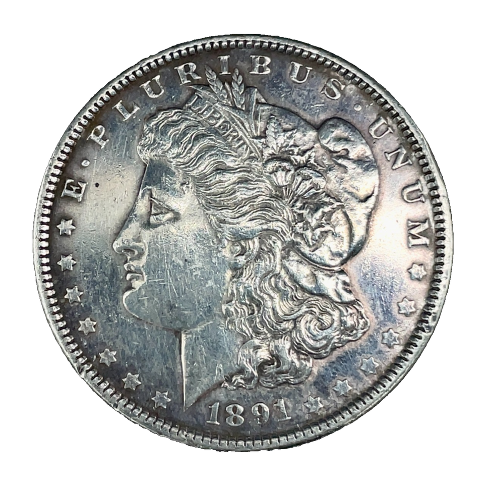 1891-P PL Proof-Like Morgan Dollar AU-Unc. 90% Silver $1 U.S Coin ...