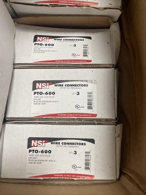NSi PTO-600 Wire Connectors 600 MCM to 400 MCM 1 Box of 3 connectors ...