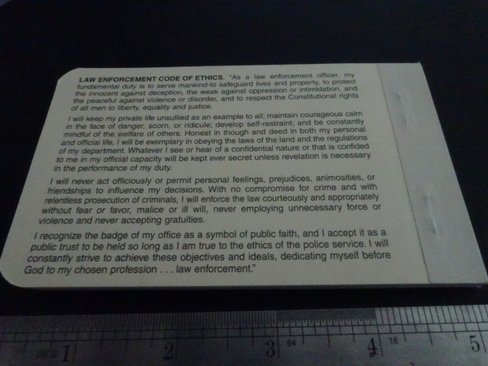 Los Angeles Police Department Field Officer Notebook, 2002 Version ...