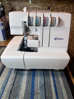 SERVICED! Delta Adjustable Overlocker Sewing Machine + Boxed + Pedal ...
