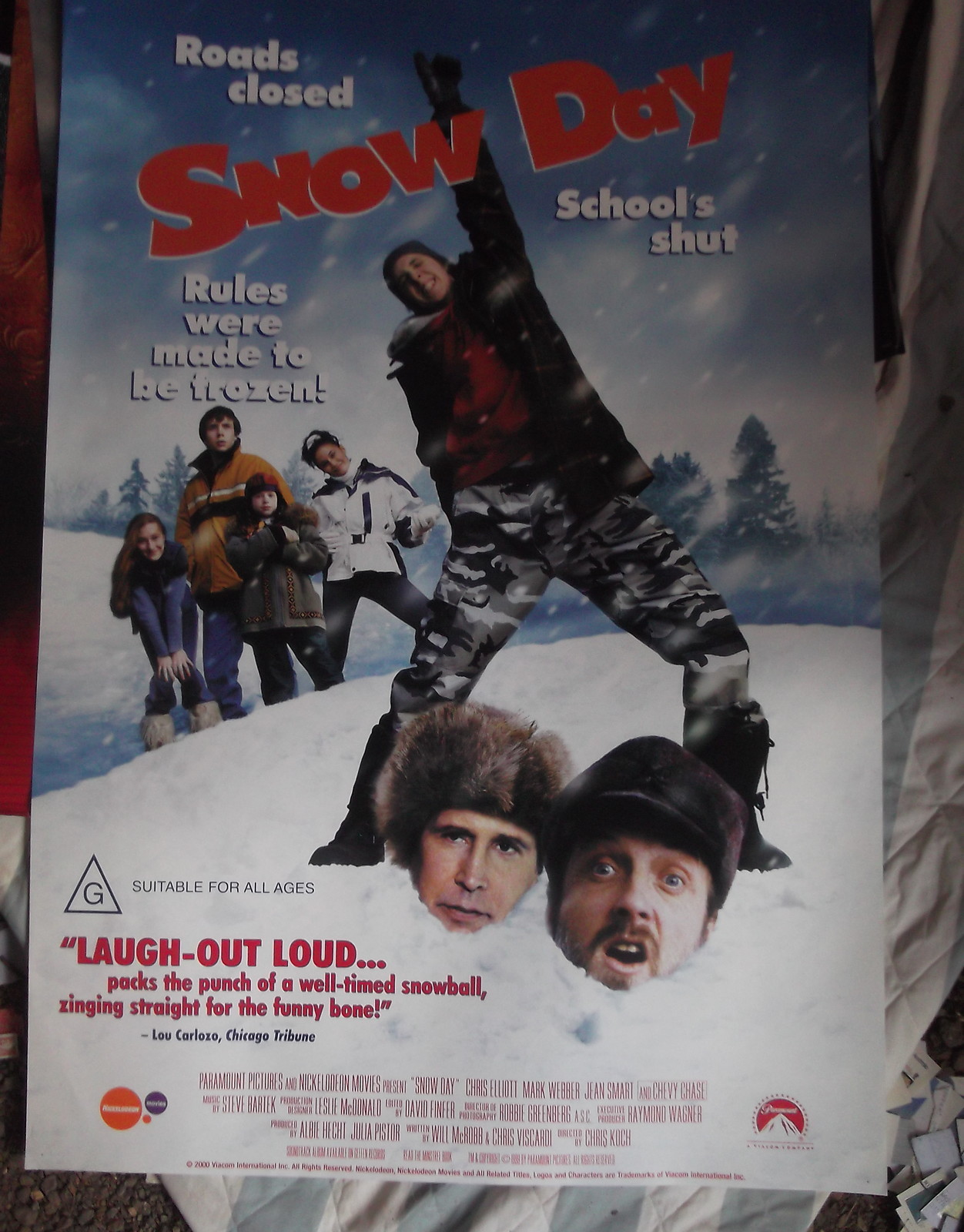 SNOW DAY 1 Sheet Movie Poster Australian release | eBay