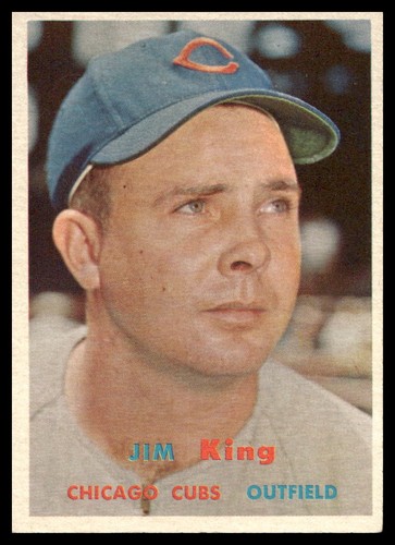 1957 Topps #186 Jim King Chicago Cubs NR-MINT | eBay