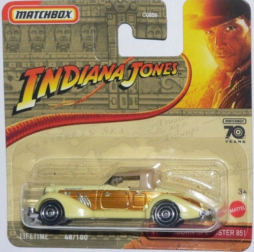MATCHBOX 70 ANS INDIANA JONES 1936 AUBURN SPEEDSTER 851 DIE CATS CAR ...