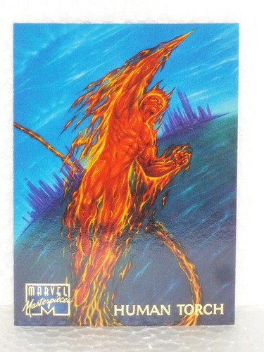HUMAN TORCH Card #44 - DIMITRI PATELIS - Marvel Masterpieces - 1995 ...