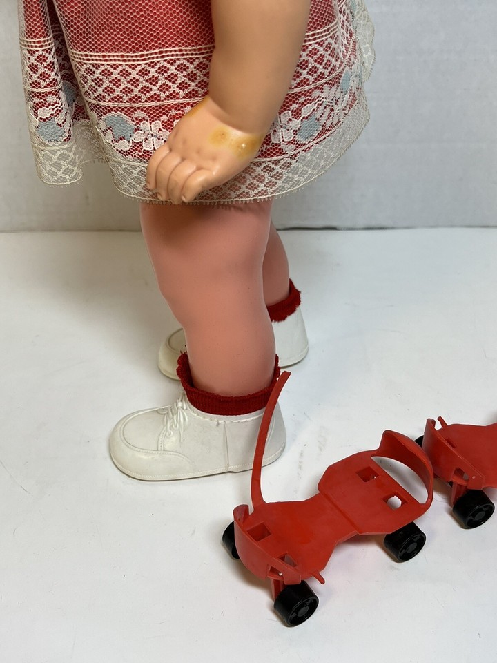 Vintage Mattel Talking Baby First Step Doll w/ Rollerskates Does Not ...
