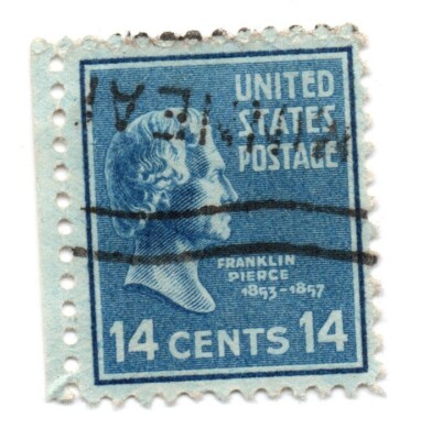 US Stamp Sc# 819 Franklin Pierce 14c Used (a2) 1938-43 | eBay