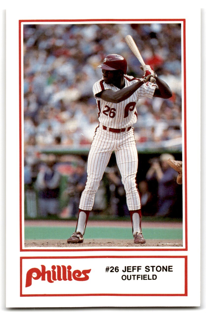 1985 Philadelphia Phillies Police Jeff Stone #8 | eBay