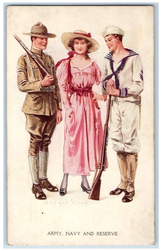 1918 Military Soldier Army Navy WWI Archie Gunn Batavia New York NY ...