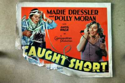 ORIGINAL LOBBY CARD - CAUGHT SHORT - 1930 - incomplete - title - Marie Dress... | eBay Australia