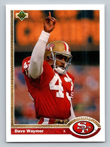 1991 Upper Deck #187 Dave Waymer San Francisco 49ers | eBay