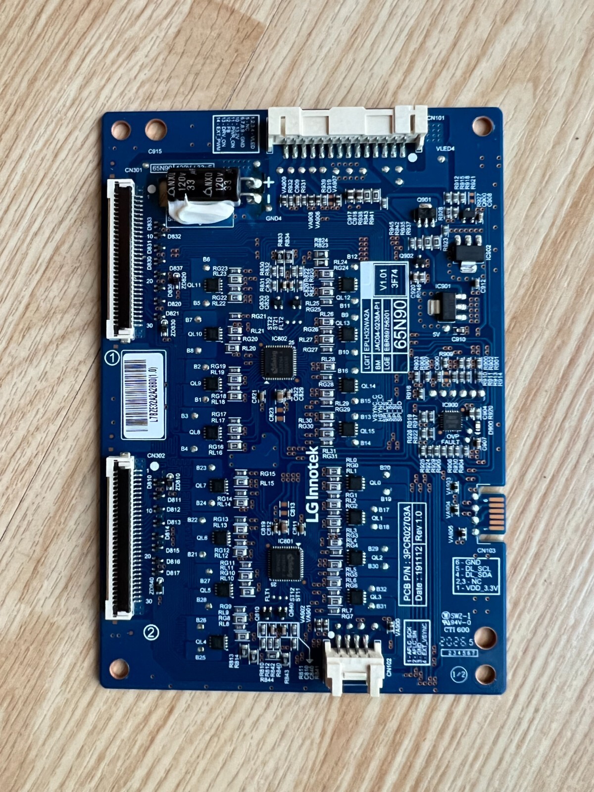 LG 65NANO91ANA Complete LED TV TCon board | eBay