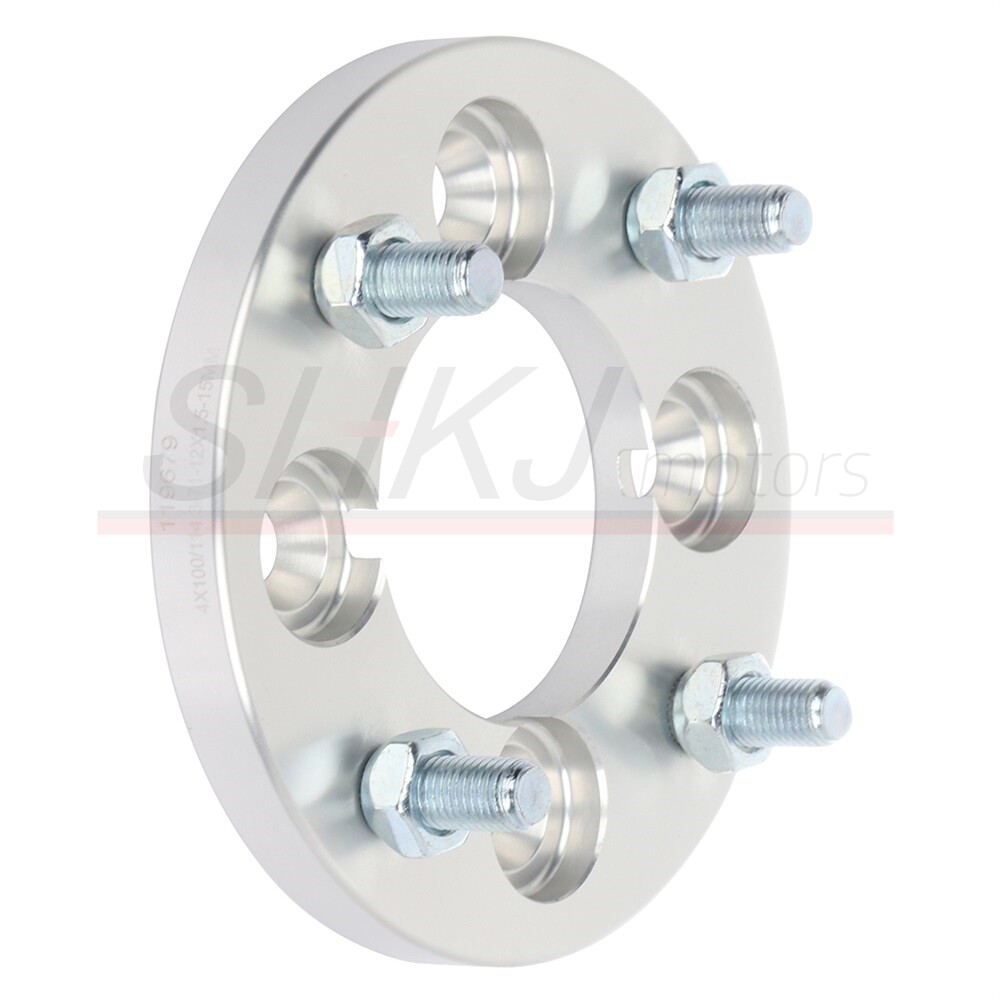 4X 15mm Wheel Adapters 4x100 to 4x114.3/ 4x4.5" 12x1.5 for Honda Civic ...