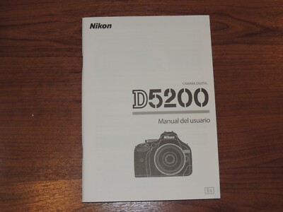 Genuine Nikon D5200 Instruction User's Guide Manual ⚠️ SPANISH ONLY ⚠️ ...