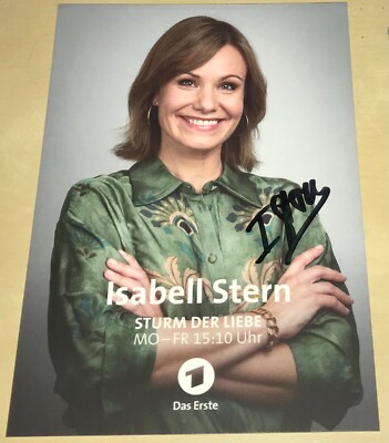 Isabell Stern Original Signierte Autogrammkarte Sturm der Liebe ...